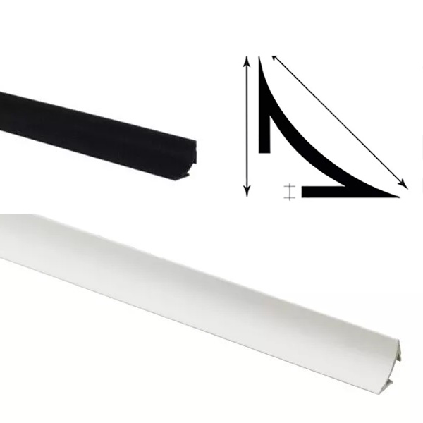 Buy Good Quality 1 Meter Durable Moulding PVC Plastic Scotia Trim For ...