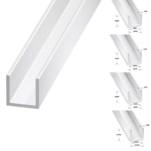 Shop Good Quality 1m Long PVC Box Section, Plastic Square Tubes/ Pipe