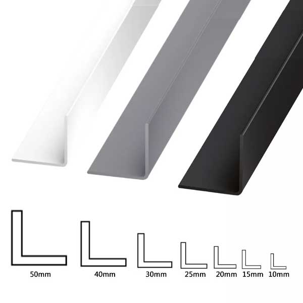 Buy Good Quality 1m Plastic Corner Trim PVC Angle Cover Strip Rigid 90 ...