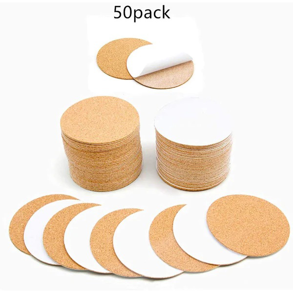 Buy Good Quality Adhesive Coaster Cork Sheet (Pack Of 50 Sheets)