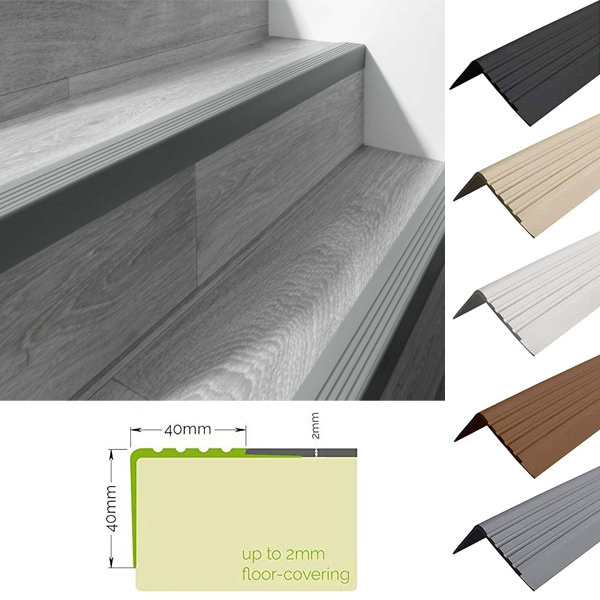 Shop High Quality Non Slip Stair Nosing 40mm x 40mm Bullnose Stair ...