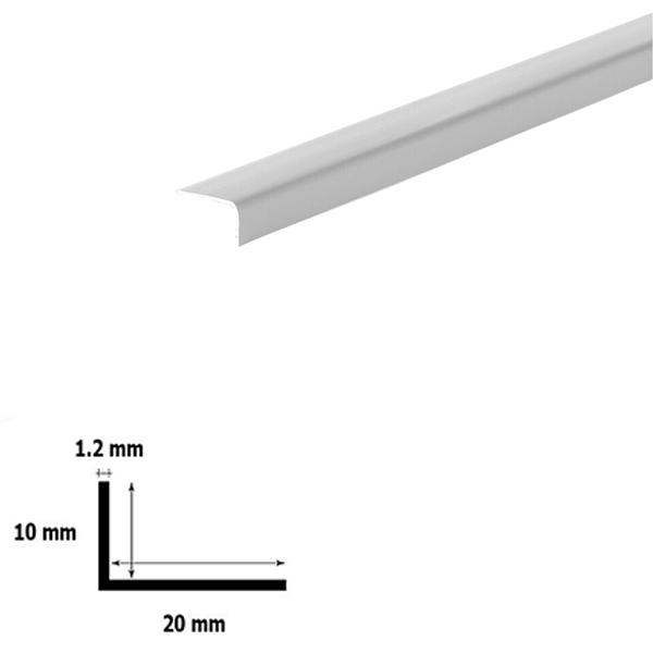 Shop High Quality 1m Long Unequal Plastic Light Grey PVC Corner 90 ...