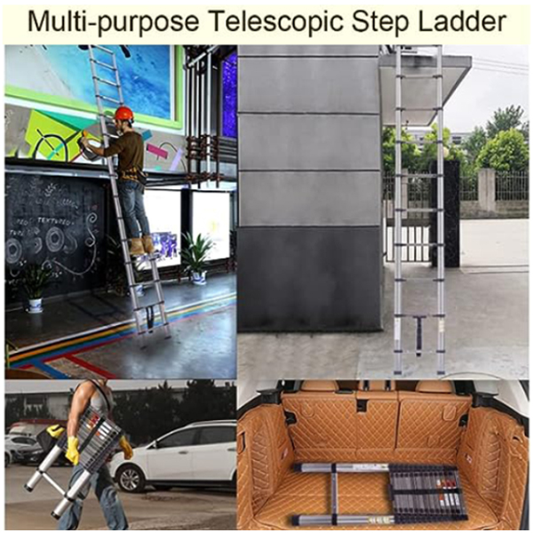 Shop Good Quality Aluminum Telescopic Ladder Lightweight Extension ...