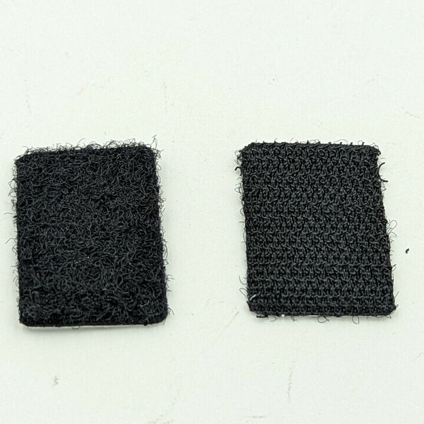 Black High Tack Rubber Adhesive Fastener Squares Hook & Loop