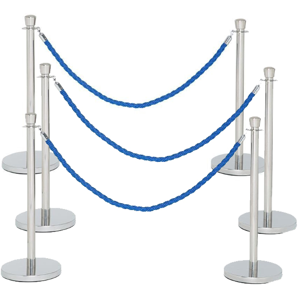 Buy Top Quality Blue Twisted Rope & Crowd Control Post Barriers