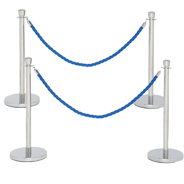 Buy Top Quality Blue Twisted Rope & Crowd Control Post Barriers