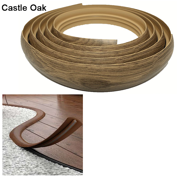 Buy Good Quality PVC Flexible Flooring Transition Profile Door Threshold