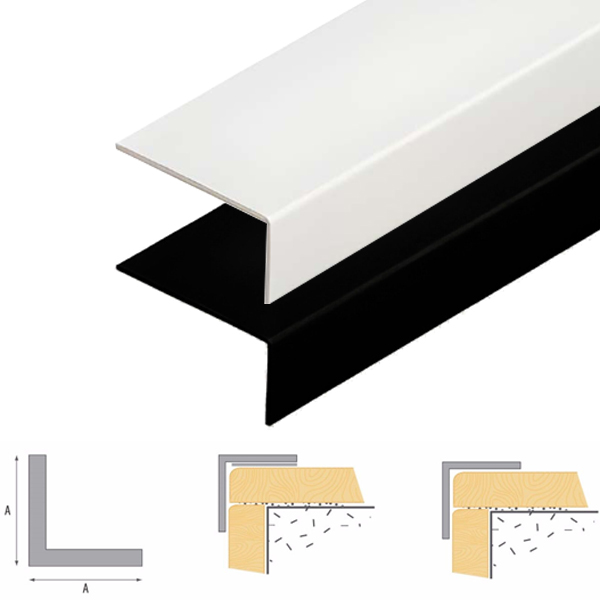 Buy Good Quality Black Plastic PVC Corner 90 Degree Angle Trim